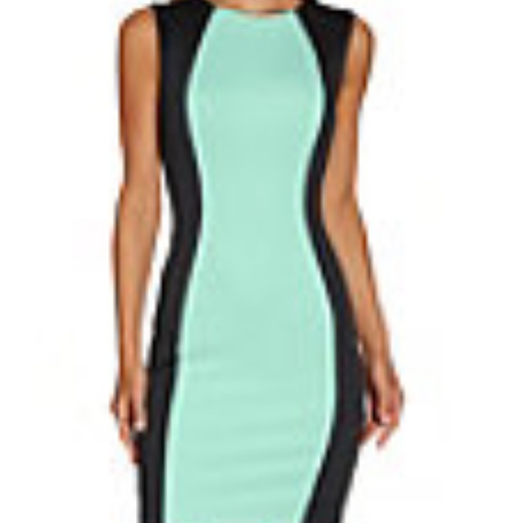 Boston Proper | Dresses | Boston Proper 4 Colorblock Scuba Sheath Dress ...